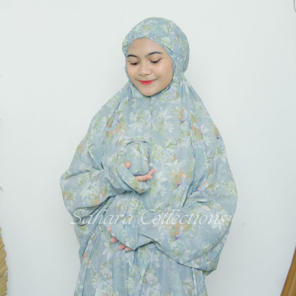 Jual Sahara_Free Tas Mukena Terusan Travel Mini Parasut Korea Motif ...