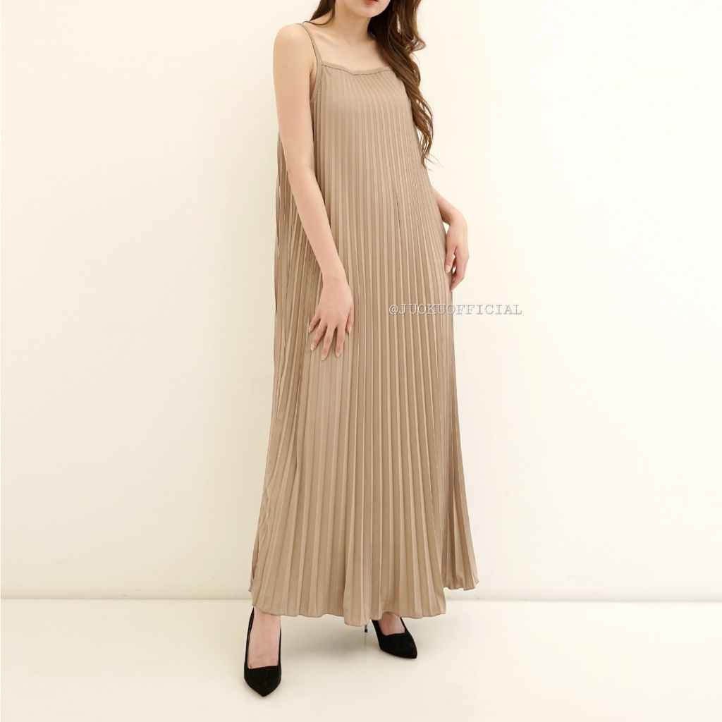 Jual Inner Dress Plisket Mayung / Dress Polos Plisket / Inner Plisket ...