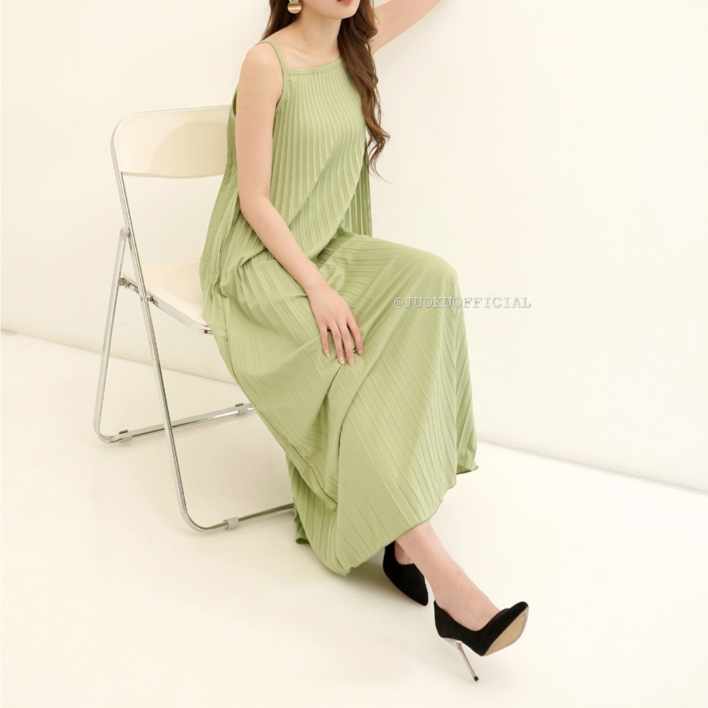 Jual Inner Dress Plisket Mayung / Dress Polos Plisket / Inner Plisket ...