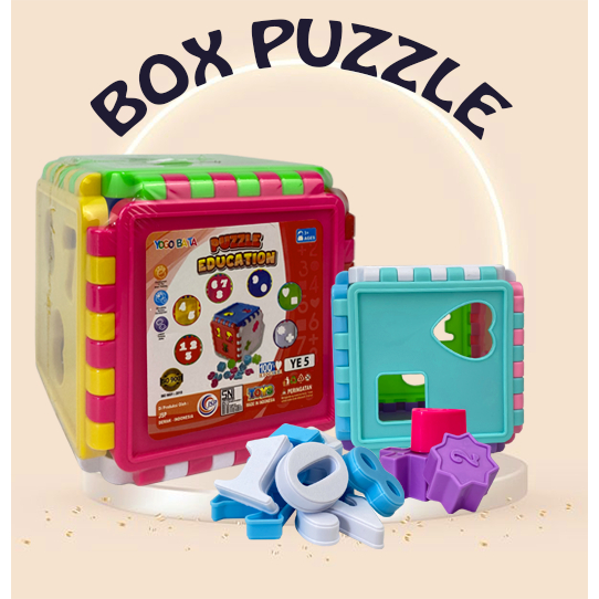 Jual Mainan Edukasi Box Puzzle / Mainan Sorting Puzzle Bentuk Kubus ...