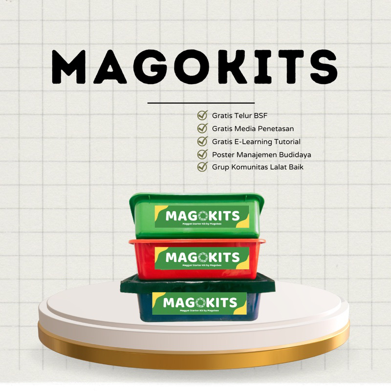 Jual Magokits Maggot Starter Kit Box Paket Budidaya Maggot Ekonomis by ...