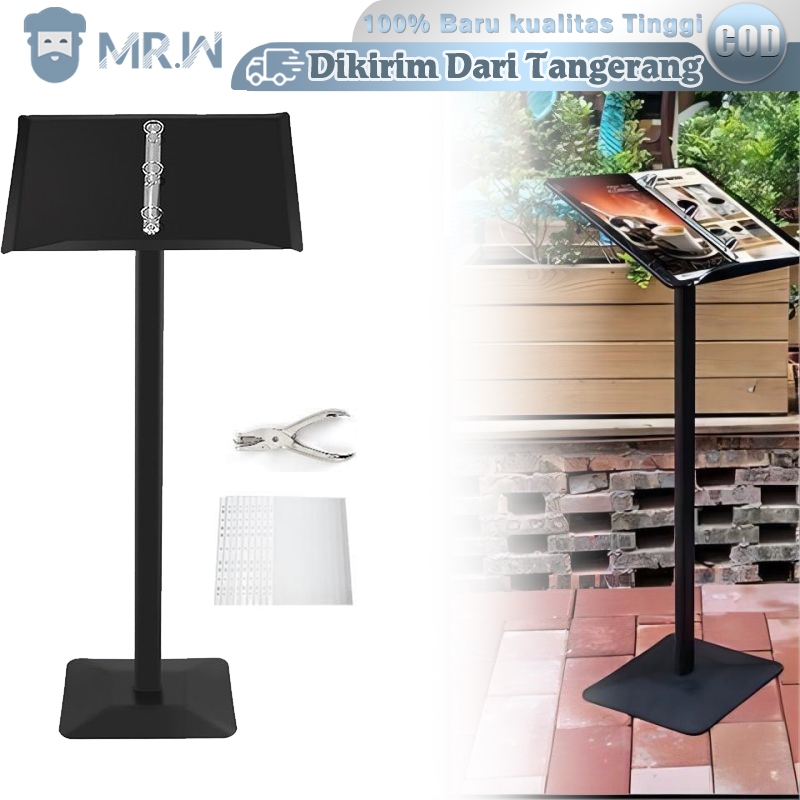 Jual 115cm Stand Menu A4 Menu Stand Rak Menu Tempat Menu Buku Menu ...