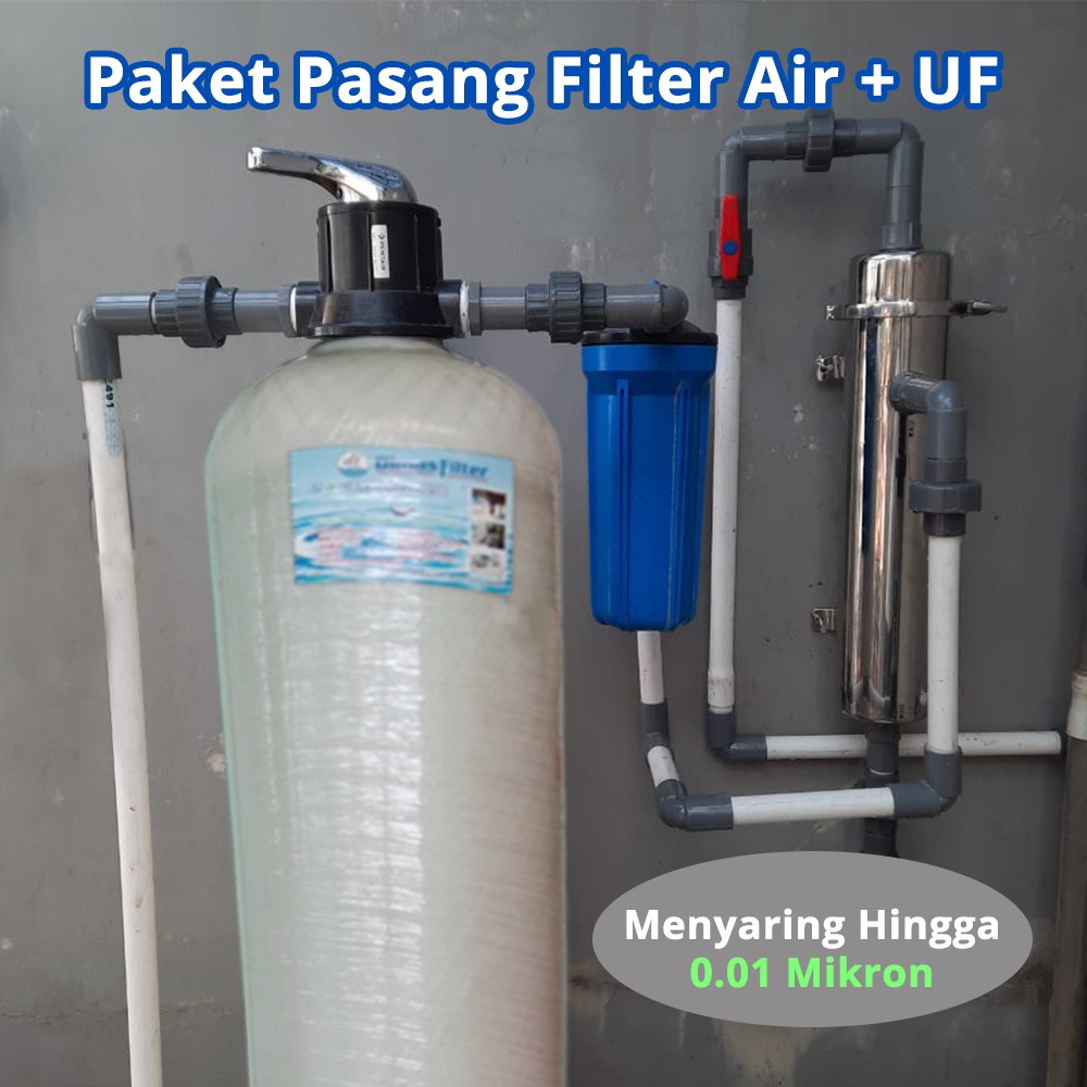 Jual Paket Pasang Tabung Filter Air 1054 Inch Ultra Filtrasi UF Plus ...