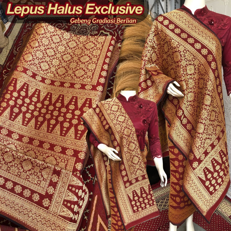 Jual SUPER MEWAH Exclusive Songket Lepus Berlian Gradiasi ORI Grade A TERLARIS Songket Tenun ...