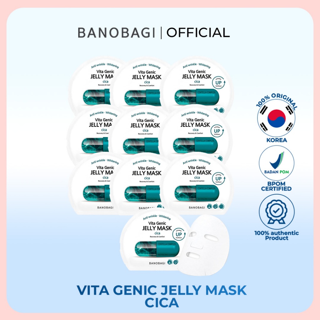 Jual Banobagi - Vita Genic Jelly Mask Cica (30gX10sheets) | Shopee ...