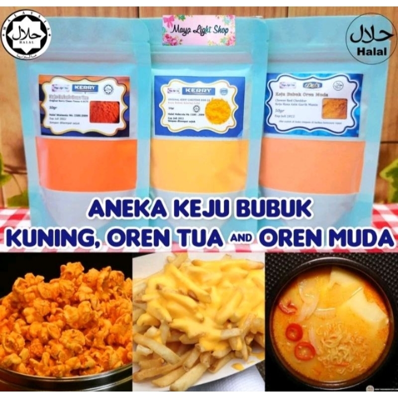 Jual cheese sauce kerry cheese sesoning powder 50gr keju bubuk saus ...
