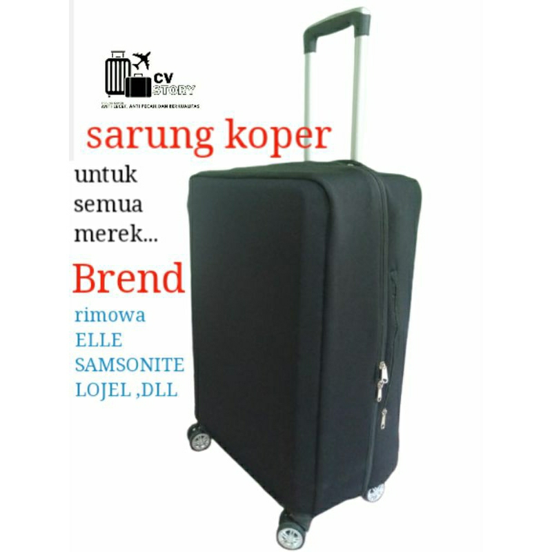 Jual pelindung koper/sarung koper bukaan tengah full kain | Shopee ...