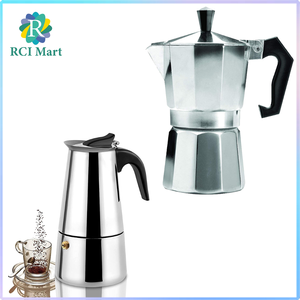 Jual Mokapot Espresso Maker Alat Kopi Coffee 3 6 9 cup Italia - RCI ...