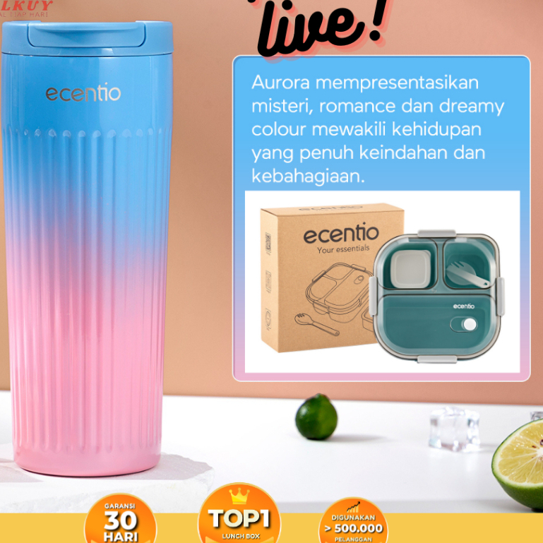Jual [Special Live] Botol Termos Tahan Panas+ Kotak Makan 1100ml BPA ...