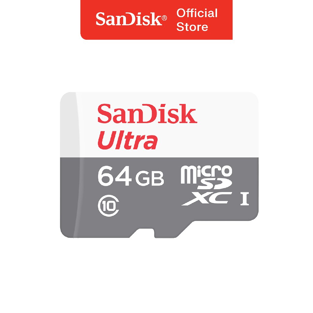 Jual Memory Card | Micro SD 64GB SanDisk Ultra up to 100Mbps Class 10 ...