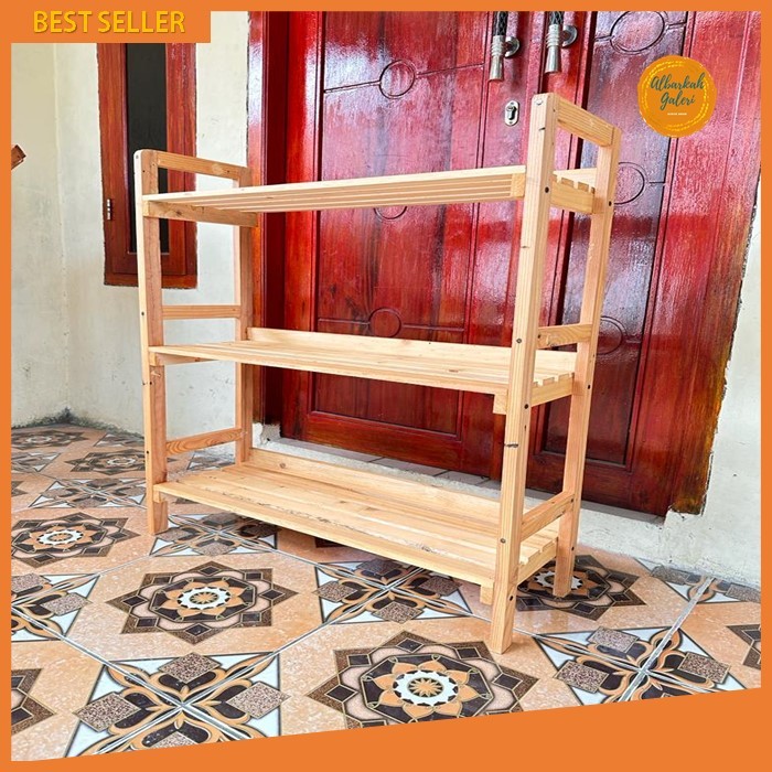 Jual Rak Hias Ruang Tamu 3 Susun 90cm | Shopee Indonesia