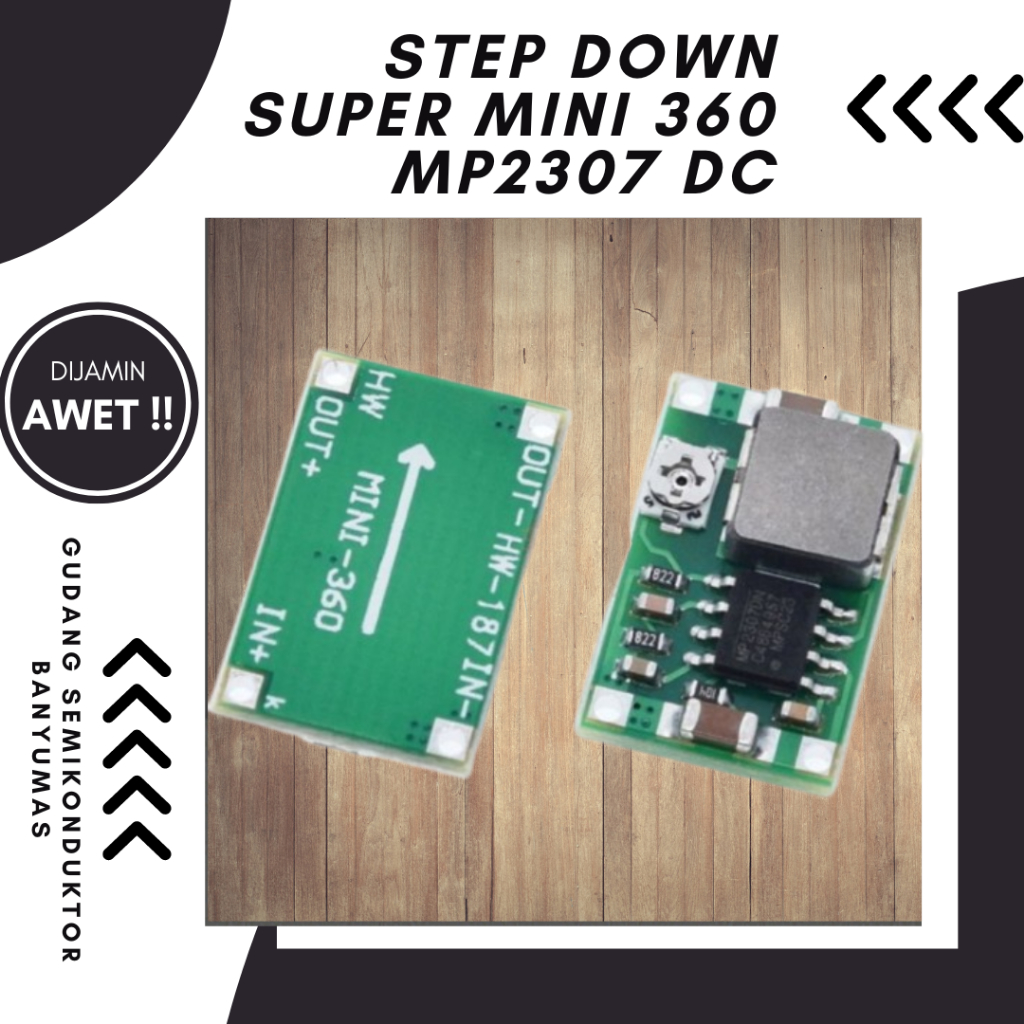 Jual Step Down Super Mini 360 MP2307 DC Buck Regulator LM2596 Kecil ...