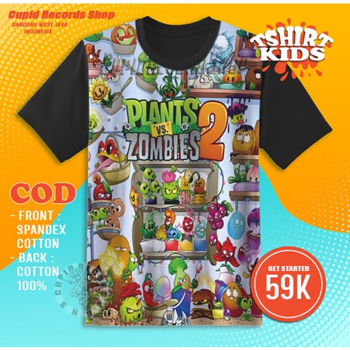 Jual Baju Plants Vs Zombies Kaos Game Zombie Anak Laki Laki 3D V2 ...