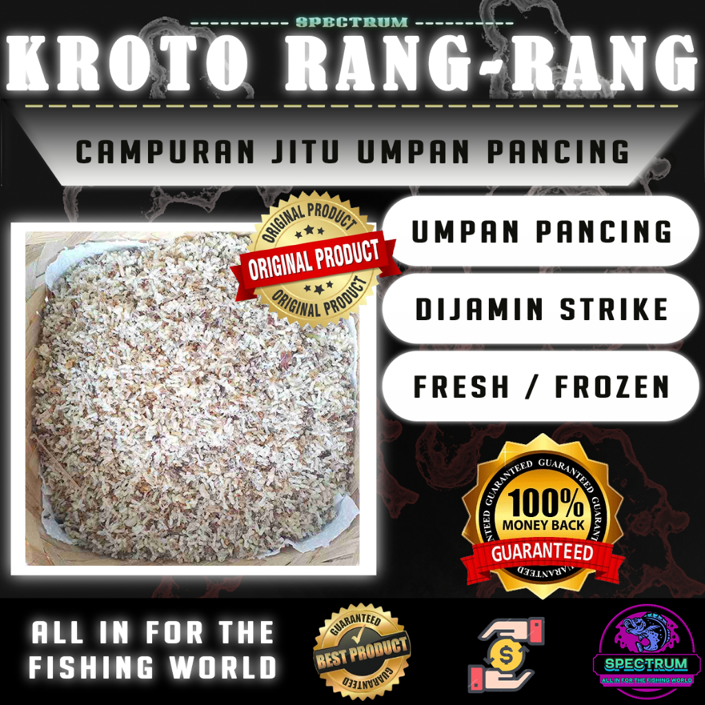 Jual Kroto Telur Semut Rang-Rang frozen Spectrum Umpan Pancing galatama ...