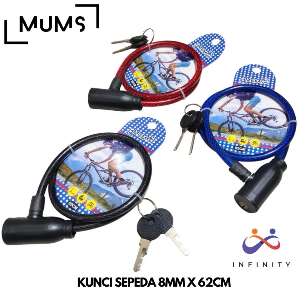 Jual INFTYJkrt - Gembok Kunci Rantai Pengaman Sepeda Motor Helm Kable ...