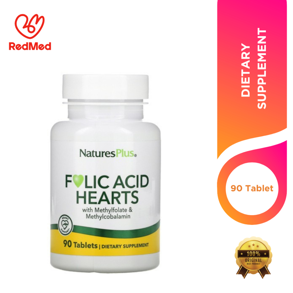 Jual Natures Plus Folic Acid Hearts 90s Shopee Indonesia 1924