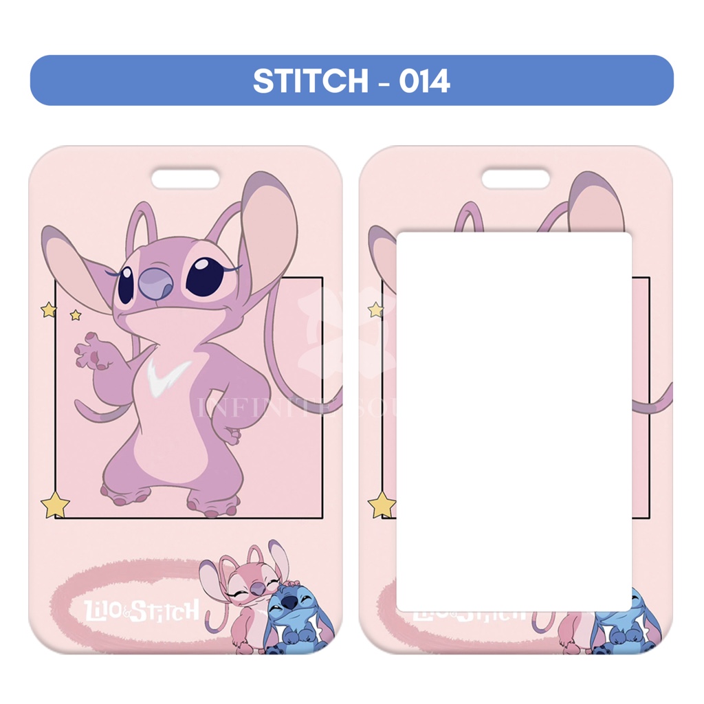 Jual (N009) Nametag Stitch TANPA TALI / Card Holder Motif Stitch / ID ...