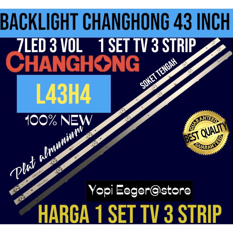 Jual BACKLIGHT TV LCD LED CHANGHONG 43 INCH L43H4 BACKLIGHT CHANGHONG 43 INCH | Shopee Indonesia