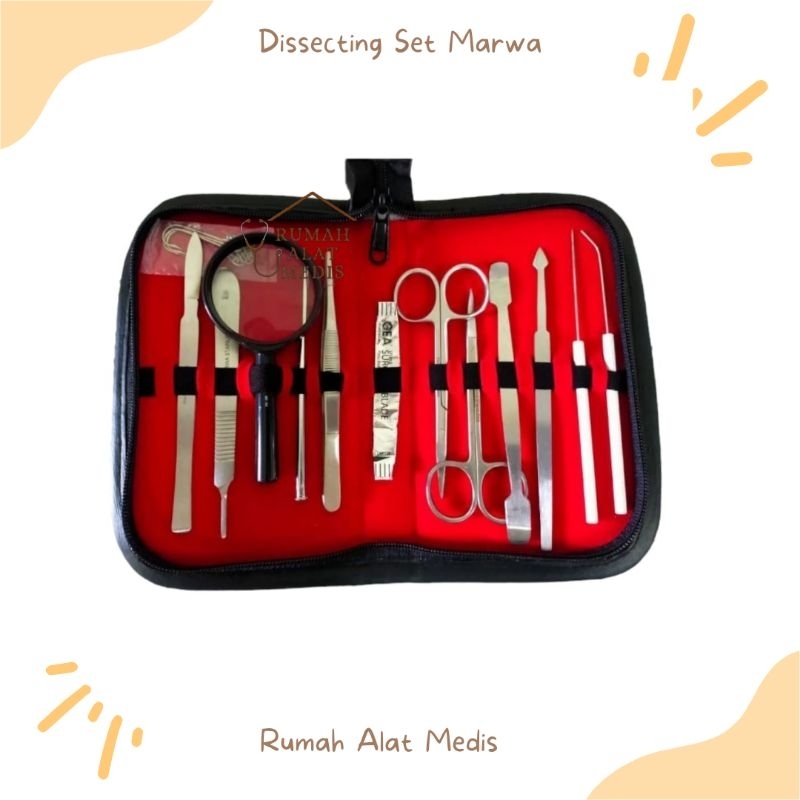 Jual Dissecting Set Disekting Kit Alat Bedah Praktikum isi 12 item ...