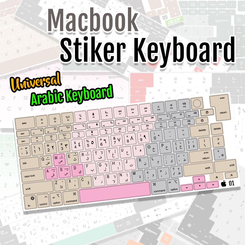 Jual Stiker Keyboard MACBOOK | Universal Garskin Keyboard macbook ...