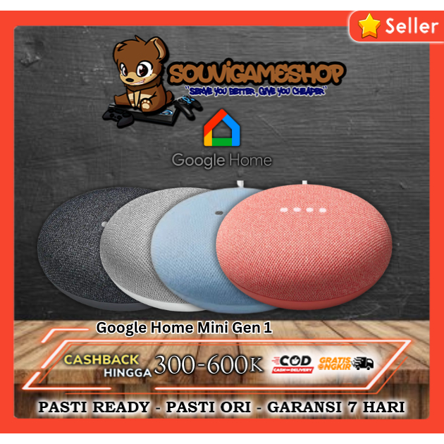 Jual PALING MURAH! GOOGLE HOME MINI SMART SPEAKER ORIGINAL | Shopee ...