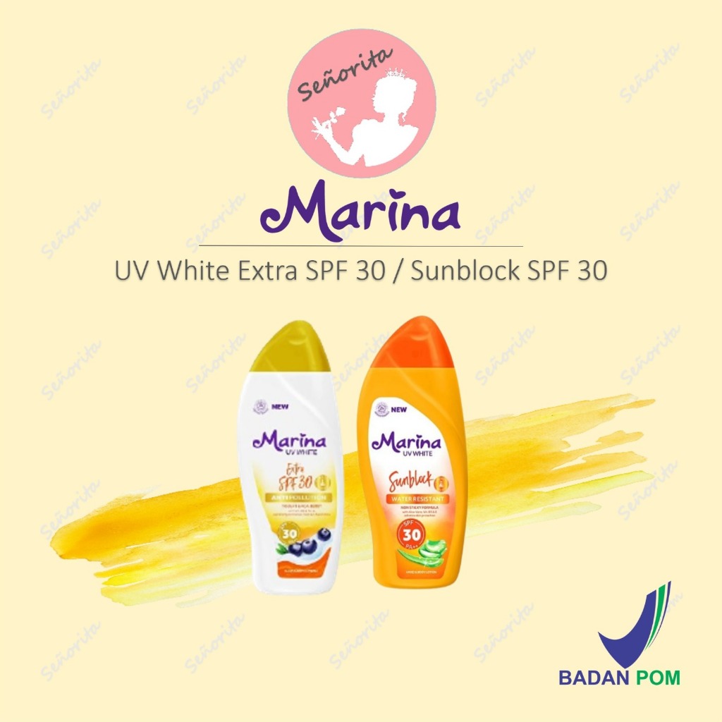 Jual MARINA UV White Extra/Sunblock SPF 30 | Shopee Indonesia