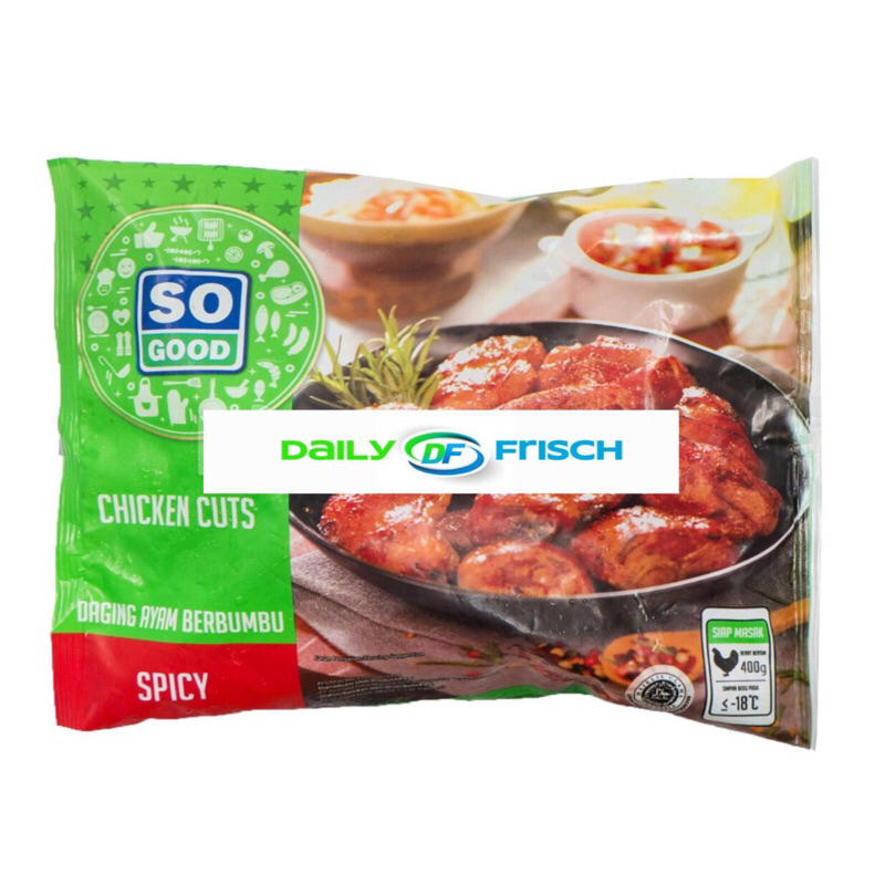 Jual SO GOOD CHICKEN CUTS SPICY 400GR (TT) | Shopee Indonesia