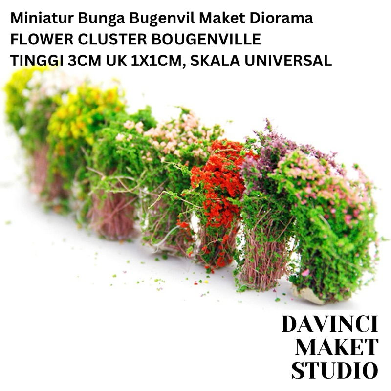 Jual (Satuan) Miniatur Tanaman Rumpun Bunga Bugenvil Semak Maket ...