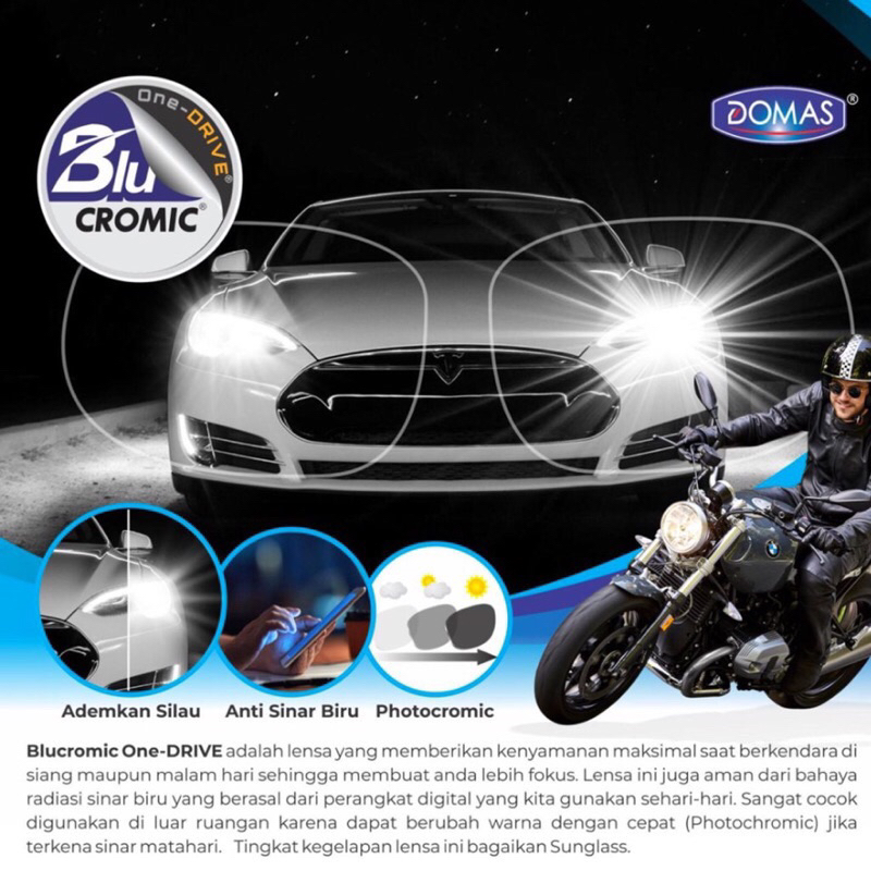 Jual LENSA BLUECHROMIC + ONE DRIVE ( gabungan blueray + photochromic ...