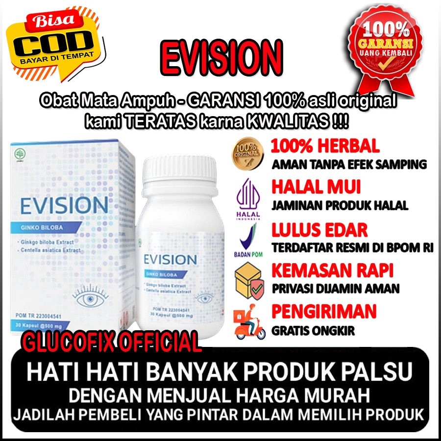 Jual Evision Asli Original Obat Mata Minus Plus Katarak Ampuh | Shopee ...