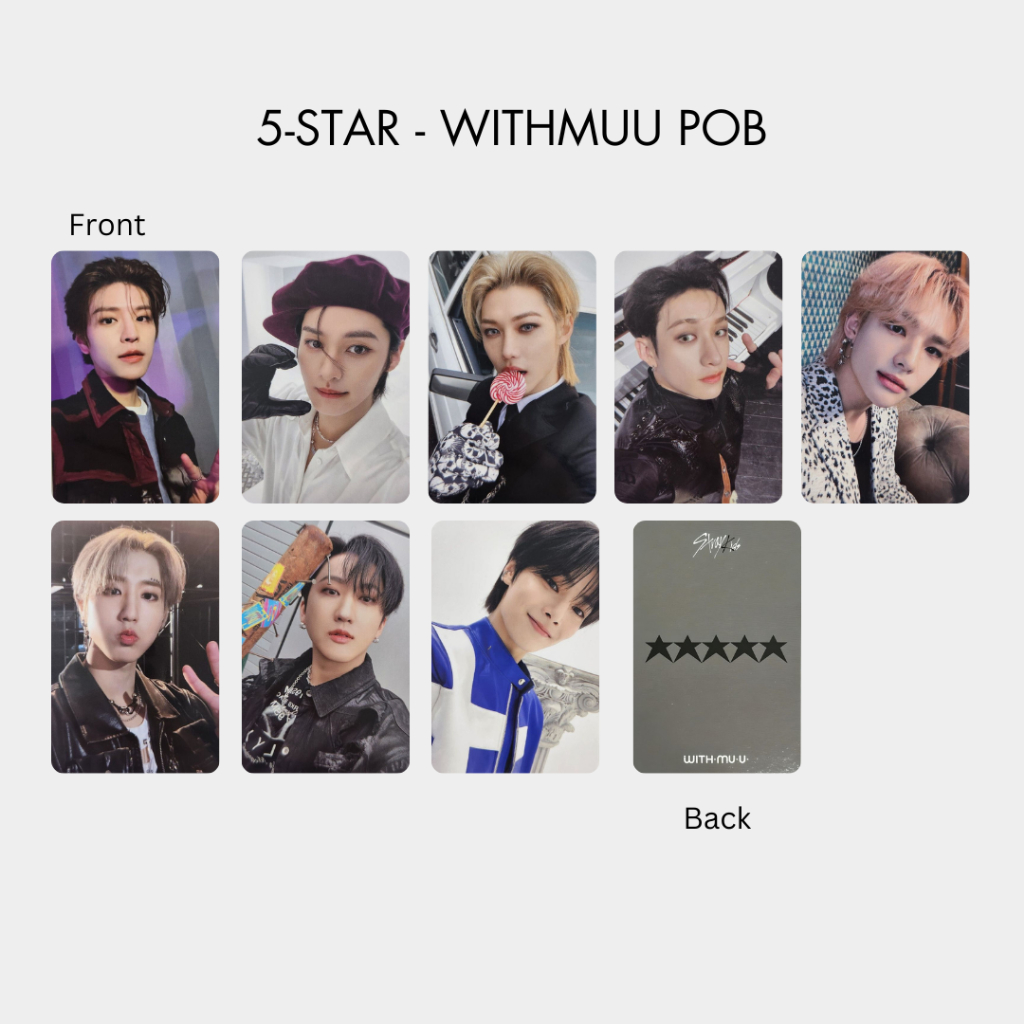 Jual Photocard Stray Kids 5-Star Album (ISI 8 PCS + LAMINASI 2 SISI ...