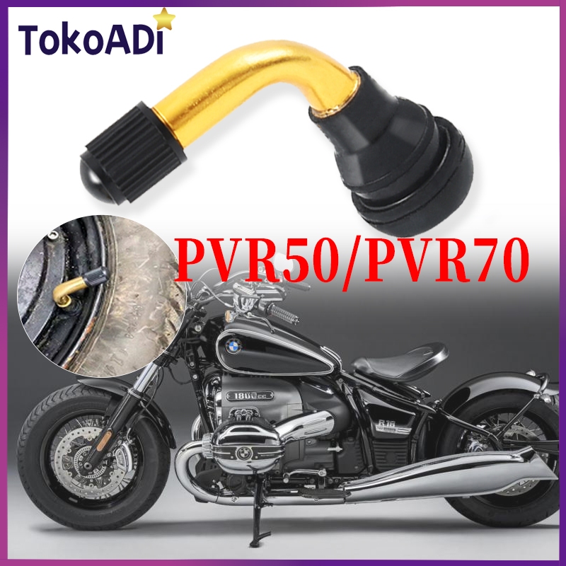 Jual Pentil Tubless Sepeda Listrik Sepeda Motor Model Bengkok Kuningan Pvr-50 / Pvr-70 Pentil ...