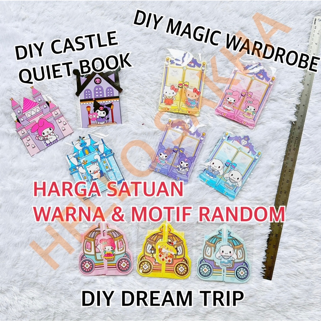 Jual MAINAN DIY CASTLE QUIET BOOK MAGIC WARDROBE DREAM TRIP SANRIO ...