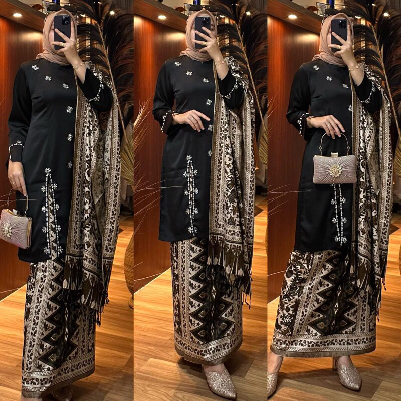 Jual BAJU KURUNG SUTRA SILK PREMIUM PAYET // BAJU KURUNG MELAYU // BAJU ...