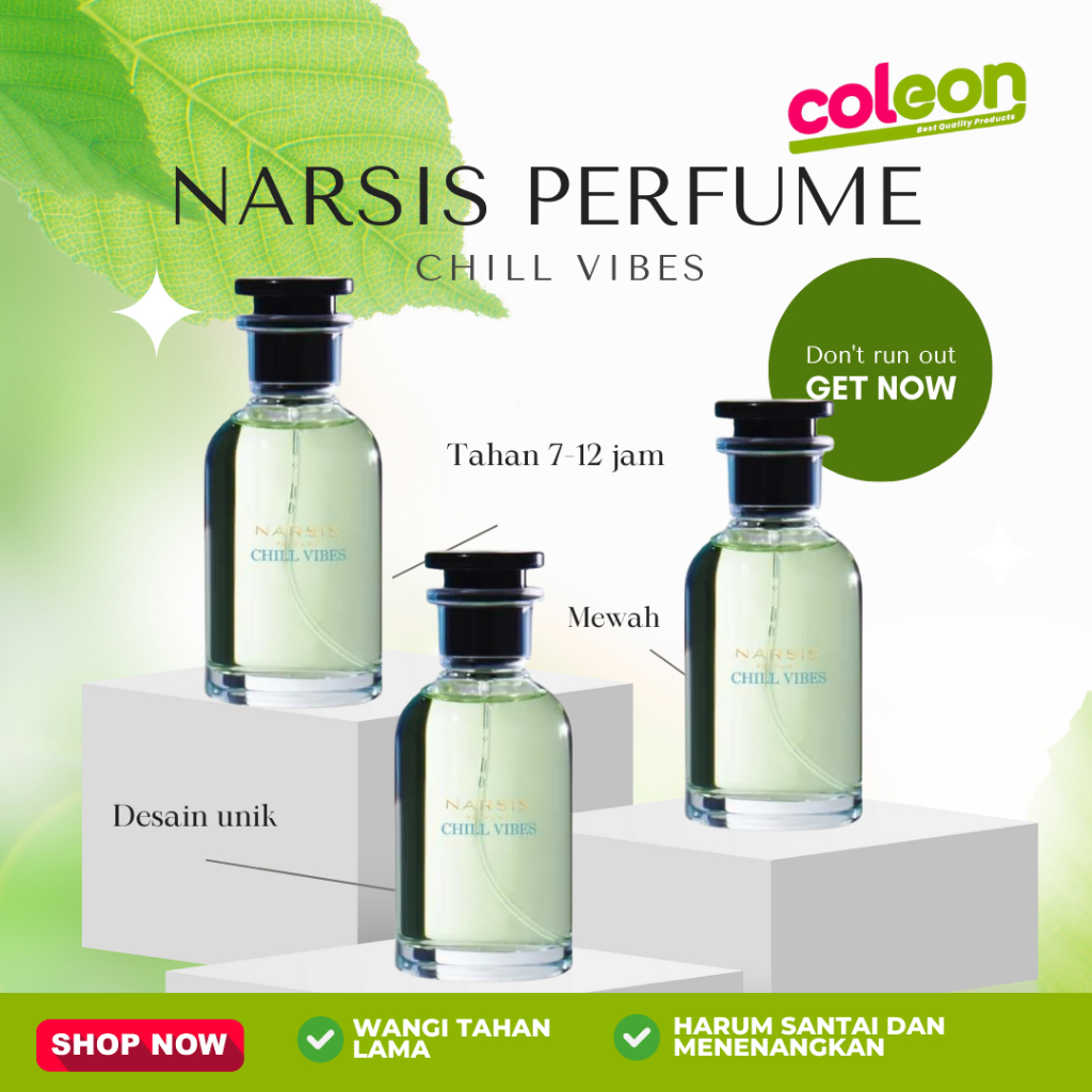 Jual Parfum NARSIS Chill Vibes Eau de Parfume Original - 1 PCS | Shopee ...