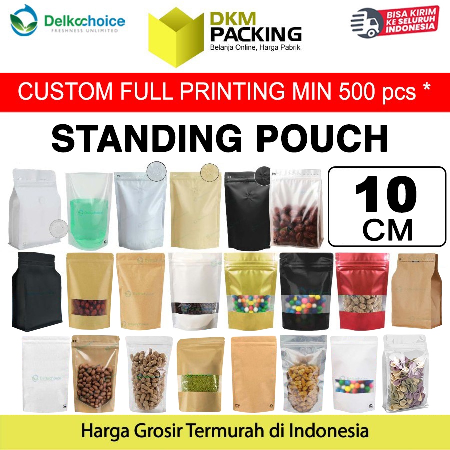 Jual Standing Pouch Variasi Ukuran XTRA SMALL 9 & 10cm Ziplock Plastik ...