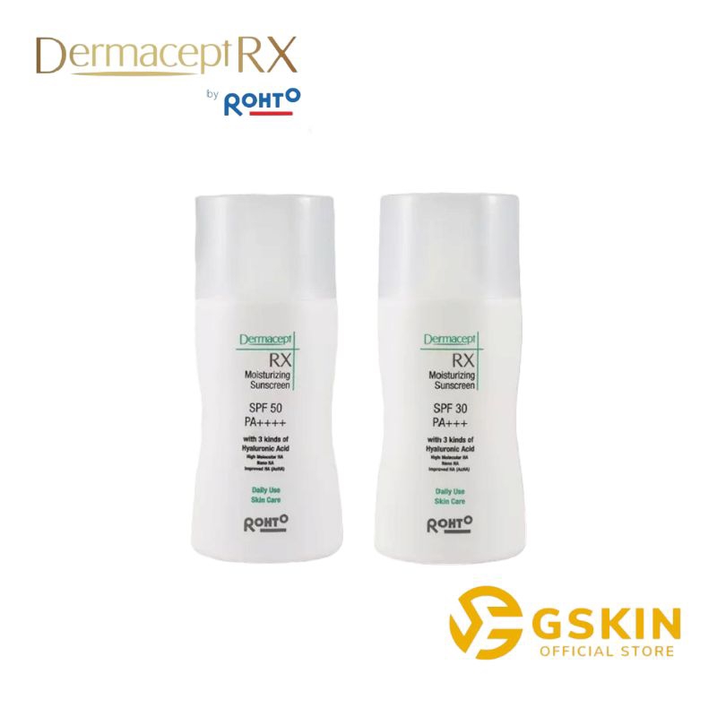Jual Dermacept Moisturizing Sunscreen SPF 50 PA ++++ / SPF 30 PA ...
