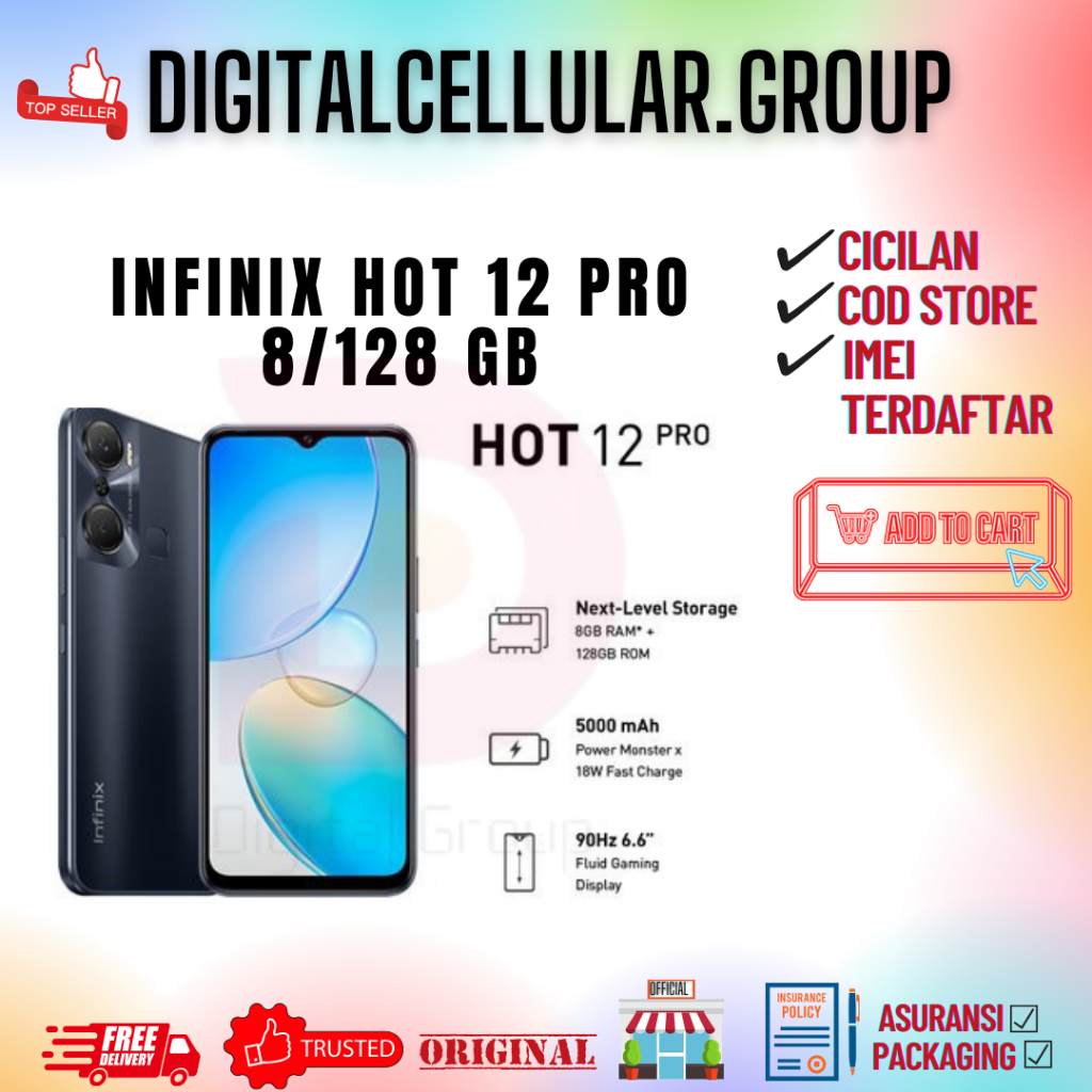 Jual INFINIX HOT 12 PRO 8/128 GB | Shopee Indonesia