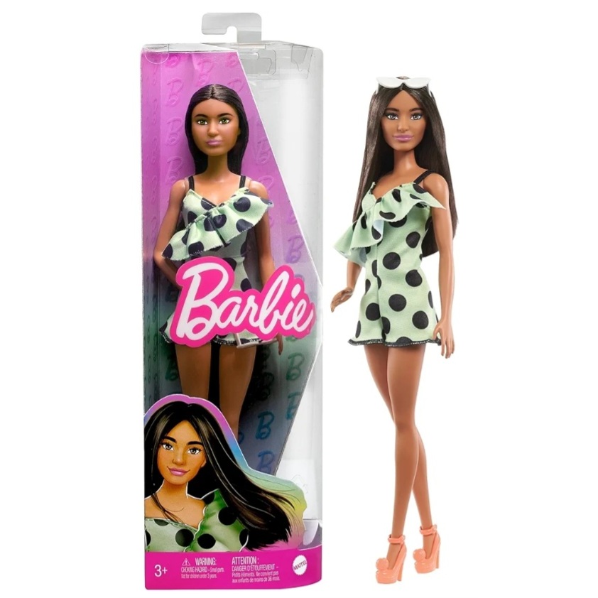 Jual Barbie doll Fashionistas FBR37, Barbie doll with dark brown hair ...