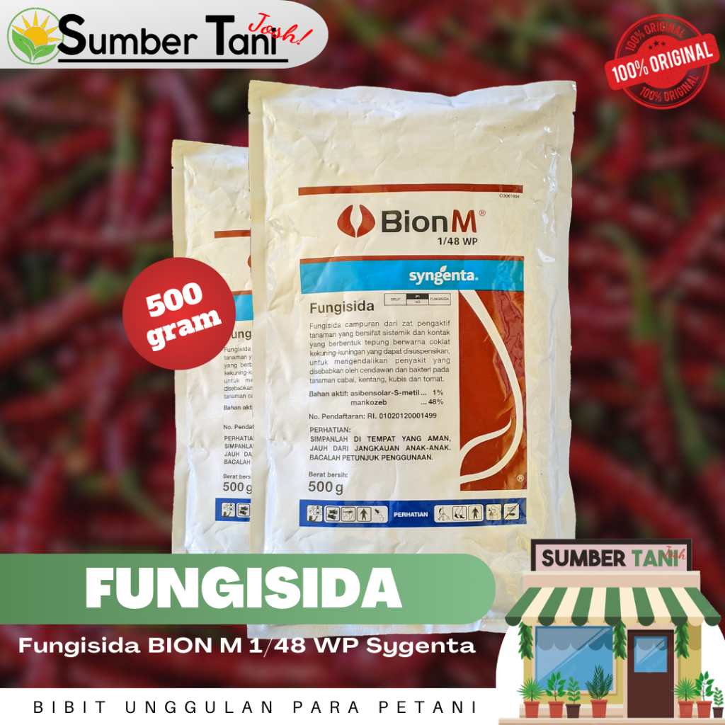 Jual Fungisida Bion M 1/48WP Kemasan 500 gram Syngenta | Shopee Indonesia