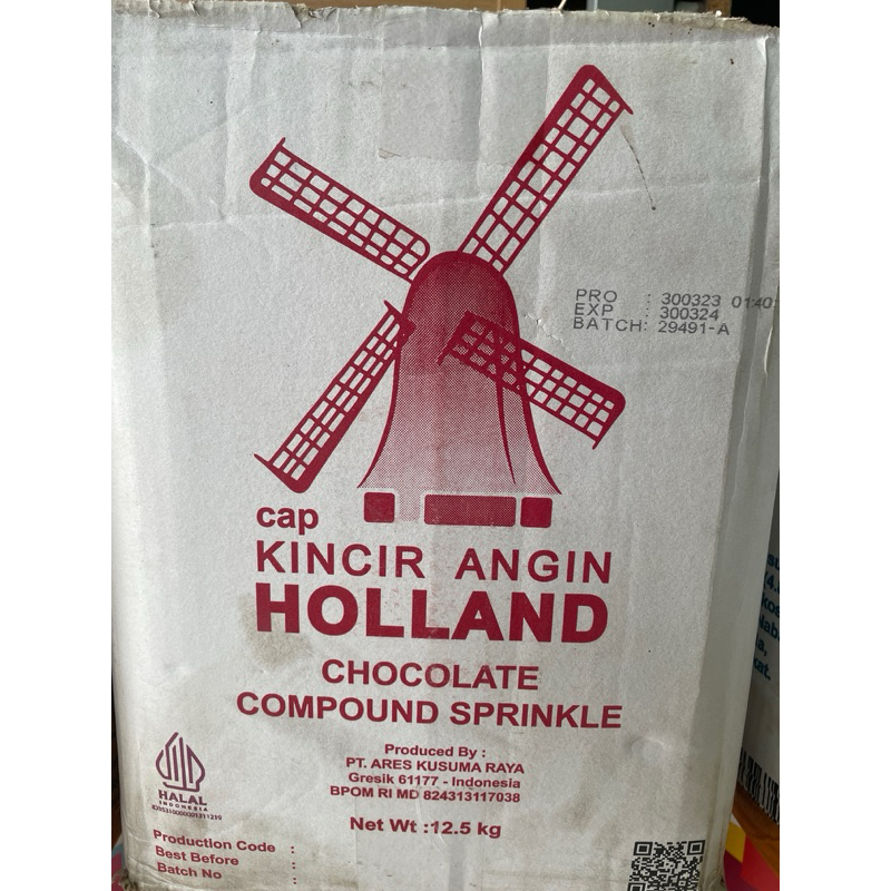 Jual mesis cokelat cap kincir angin holland merah kemasan repack ...