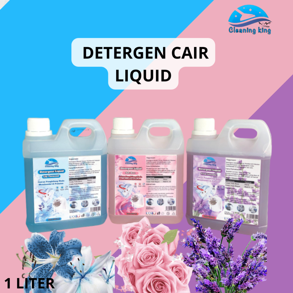 Jual Cleaning king - Deterjen Cair Laundry Premium Liquid Detergent ...