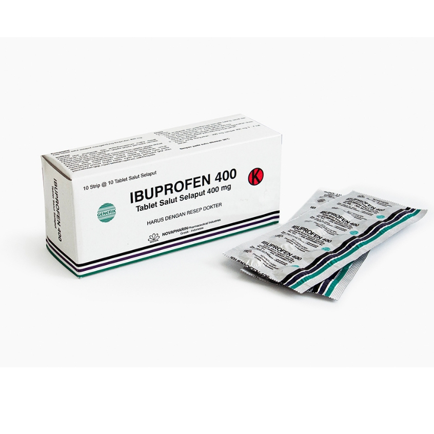 Jual Ibuprofen 400 MG 1 Strip 10 Tablet (Gen-Novapharin) | Shopee Indonesia