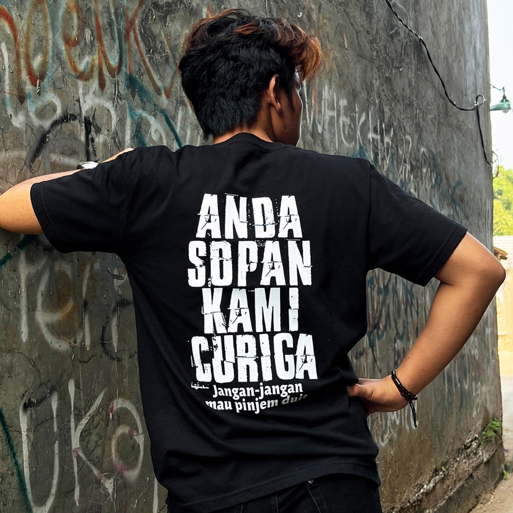 Jual Cocol Store - Kaos Kata Sindiran Anda Sopan Kami Curiga Bahan ...