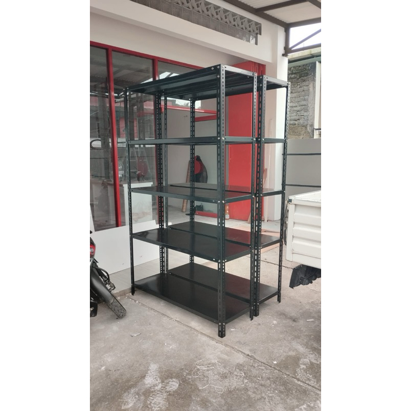 Jual Rak susun besi siku lubang ukuran 120x30x200 KOKOH AWET / Rak ...