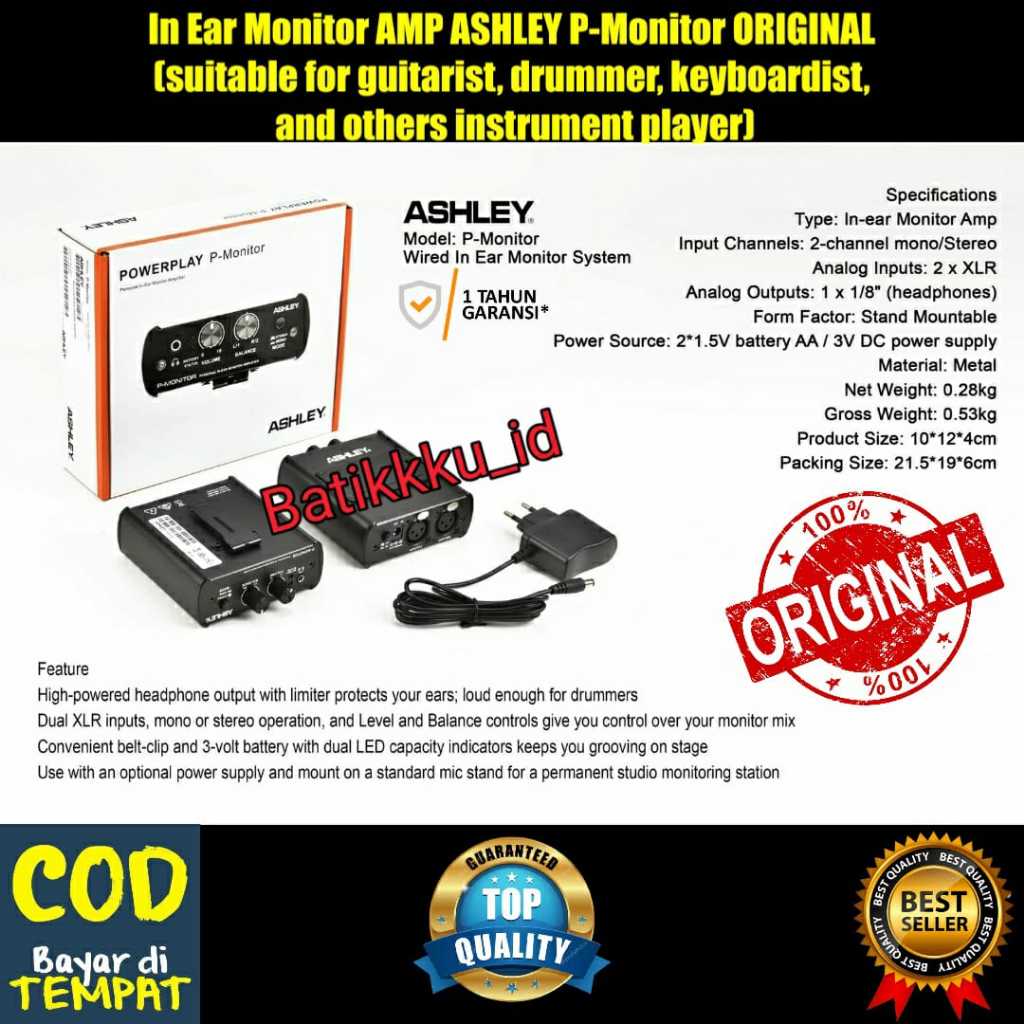 Jual POWERPLAY IN EAR MONITOR ASHLEY P MONITOR PMONITOR ORIGINAL IN EAR ...