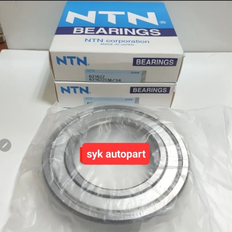 Jual BEARING 6216 ZZ NTN TUTUP BESIDIMENSI UKURAN 80x140x26MM | Shopee ...