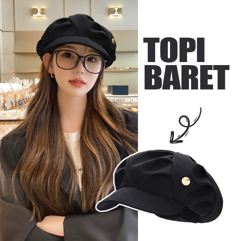 Jual Topi Beret Desain Octagonal Gaya Retro Jepang s24 Topi Baret Apolo ...