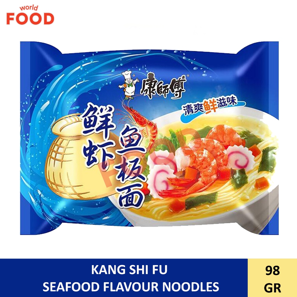 Jual KANG SHI FU SEAFOOD FLAVOUR NOODLES 98GR | Shopee Indonesia