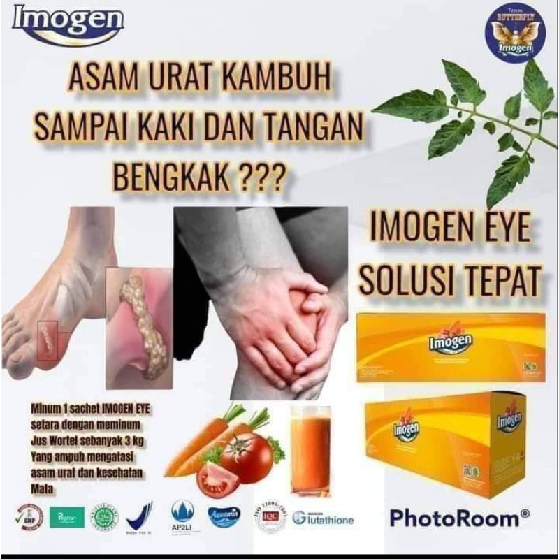 Jual IMOGEN EYE SOLUSI UNTUK ASAM URAT/REOMATIK, MASALAH MATA ...